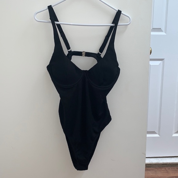 SHEIN | Swim | Black One Piece Bathing Suit | Poshmark